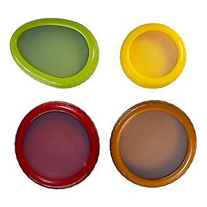 Silicone Fruit Storage Container Vegetable Food Storage Containers Set for Fridge Onion Storage Container, Avocado Keeper, Tomato Saver Container, and Lemon Holder Box 4PCS