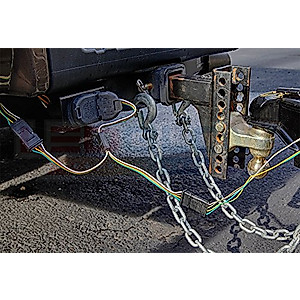 LEDGlow Truck Flat 4 Pin Y-Splitter Adapter Trailer Harness - Powers Both Tailgate LED Light Bars & Trailer Lights