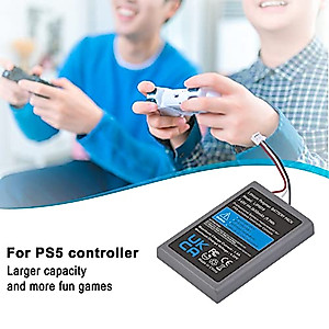 PS5 Controller Battery Replacement, 2 Pack 2650mAh Lip1708 Battery PS5 for Sony PS5 Playstation 5 DualSense CFI-ZCT1W Wireless Controller