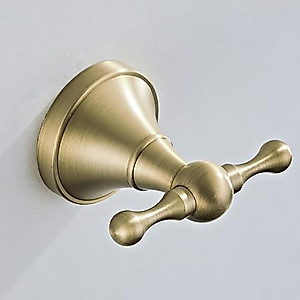 Flybath Coat Hook Antique Brass Towel Robe Hooks Bathroom Kitchen Accessories Wall Mounted, Brushed Bronze