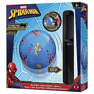 Hedstrom 20 inch Super Bouncing Ball with Pump, Marvel Spiderman