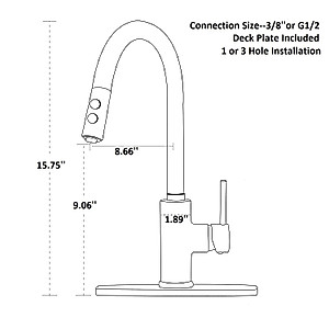 Peppermint Kitchen Sink Faucet Pull Down Matte White Kitchen Faucets with Pull Out Sprayer High Arc Single Handle White Faucet for Kitchen Sink Brass