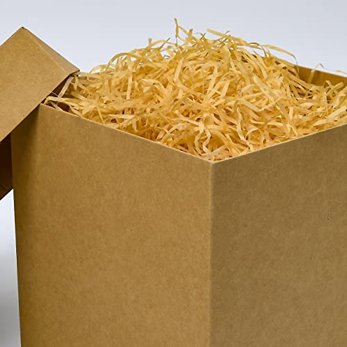 Square Gift Boxes with Lids Set of 4, Brown Kraft Gift Box with Ribbon, (8.7 Inch Medium), Presents Packing, Birthday, Wedding Party Favor Boxes.