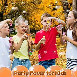 24 Pack Fall Party Favors Bubble Wands - Maple Leaves, Pumpkins, and Turkey Designs, Bubble Toys for Fall Thanksgiving Party Favors Goodie Bag Stuffers Classroom Prizes Thanksgiving Gifts