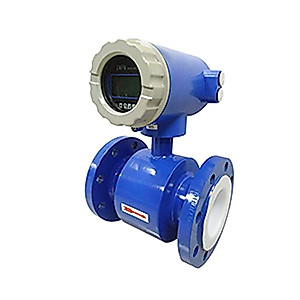 CIXIFM DN200 8 Inch Inline Water Flow Meter 24V Magnetic Flow Meter 8 in for Pool Electromagnetic Flow Sensor PTFE Wastewater Flow Transmitter Liquid Tap Water Flow Measurement (DN200 60～1000m3/h)