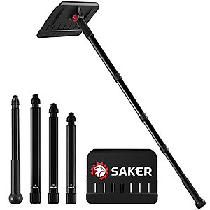 Saker Collapsible Snow Removal & Ice Scraper Kit-Extendable Ice Scraper|Extendable Grip Snow Scraper, Magical Car Windshield Ice Snow Remover Scraper Tool