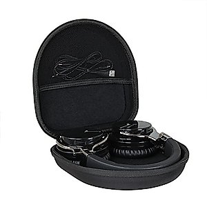 Hermitshell Hard Travel Case for Silensys E7 / PurelySound E7 / MOVSSOU E7 / COWIN E7 / Tapela E7 / Audonia E7 Active Noise Cancelling Bluetooth Headphones （Black）