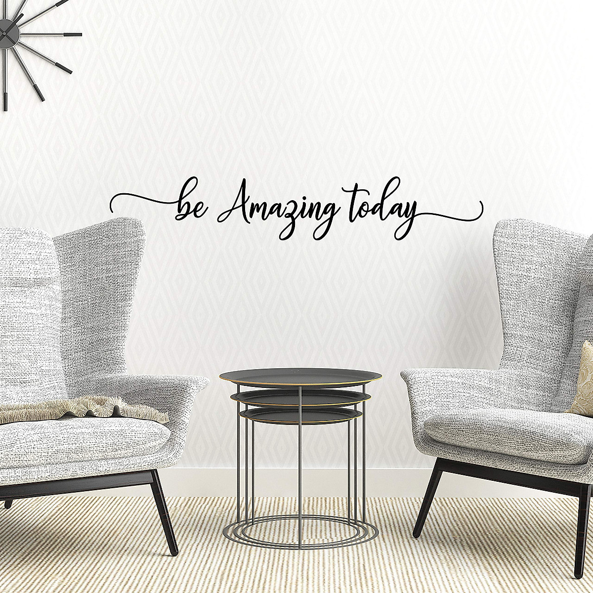 My Vinyl Story - Be Amazing Today - Wall Decals for Bedroom Inspiring Motivational Decal Quote Religious Words and Saying Sticker Sign Family Decor Removable Vinyl for Living Room Home 36x7 Inches