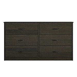 Ameriwood Home Everly Wide 6-Drawer Dresser, Espresso