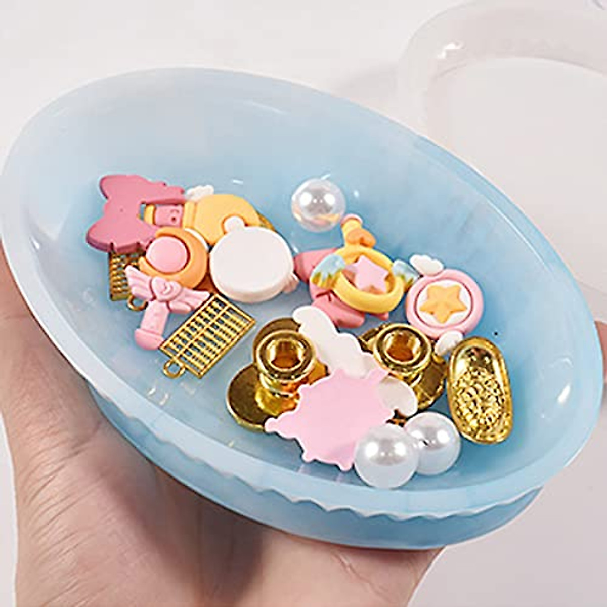 DIY Crystal Lace Oval Striped Coffee Tray Mold Epoxy Fruit Plate Mat Coaster Silicone Mold for Wine Tray Storage Box