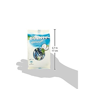 Bounty Miniatures 150g Milk Chocolate Bars, Filled with Juicy Coconut Cream, 130g