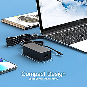 65W 45W Laptop Charger Fit for Dell Latitude 3420 3520 3320 Laptop AC Power Adapter Supply Cord