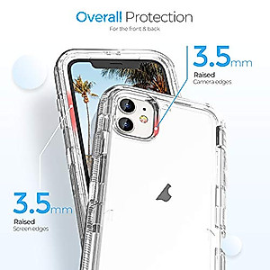 ORIbox Case Compatible with iPhone 11 , Heavy Duty Shockproof Anti-Fall clear case