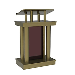 FixtureDisplays® Deluxe Podium Floor Standing Lectern Church Pulpit w/Elevated Reading Surface 14315-CLASSIC