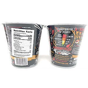 Daebak Ghost Pepper Spicy Black Noodles Tik Tok Spicy Challenge Spicest Noodle, Authentic Spicy Recipe Hottest Pepper in the World Asmr Challenge (2 Cups Ghost Pepper Spicy Chicken) - 2 pack