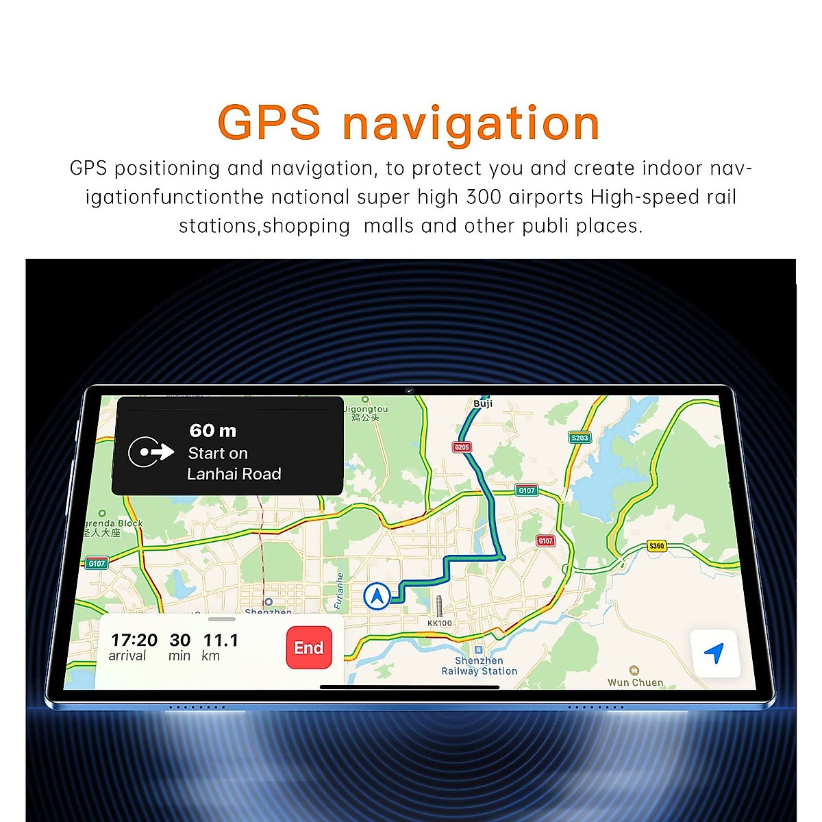 Zyyini 5G WiFi 10 Inch Tablet for Android 11, 6GB RAM 256GB ROM Octa Core CPU,Dual Camera 2 Card Slots 7000mAh,for Daily Entertainment and Travel(Blue)