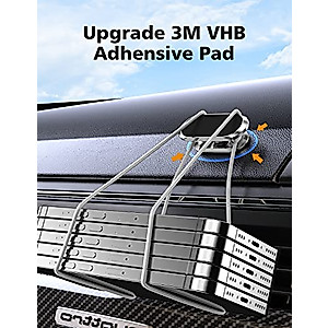 NIYEVN [2 Pack] Magnetic Phone Holder for Car[Upgrade Magnet] Phone Mount for Car,Ultra Magnetic Flex Car Phone Holder, Dashboard Car Mount Fits Samsung iPhone etc All Smartphones (Black)