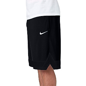 Nike Dri-FIT Icon, Men's basketball shorts, Athletic shorts with side pockets, Black/Black/White, L-T