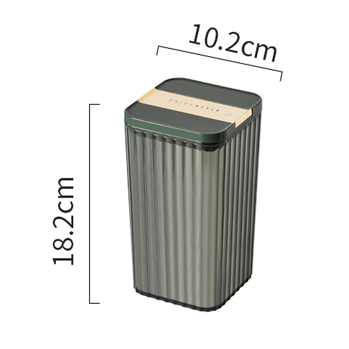 VABUN Food Jars, Storage Containers Kitchen Canisters for Pasta Spaghetti Beans Snack Flour Noodles,Green (Color : Platinum)