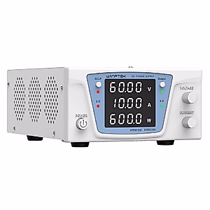 Cousopo DC Power Supply Adjustable DC Power Supply Lab Power Supply DC Bench Power Supply DC Power Supply Variable WANPTEK DC Power Supply Variable 60V 10A Bench Power Supply High Power with 4-Digit
