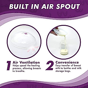 Breast Shell & Milk Catcher + Nipple Cream for Breastfeeding Relief - Breast Feeding Essentials KIT