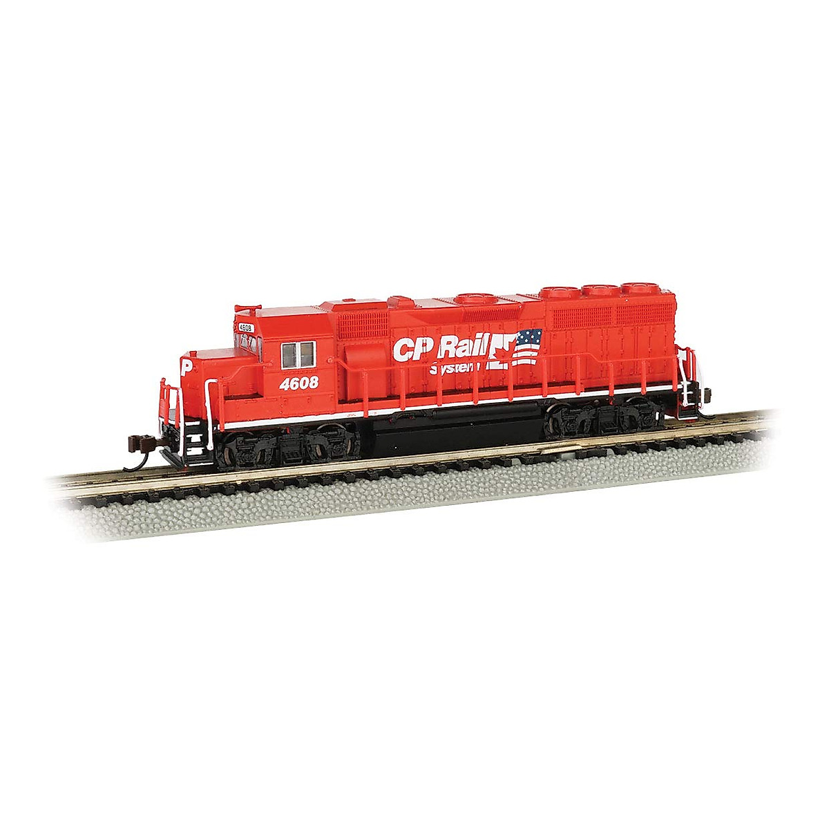 GP40 Dcc Sound Value Equipped Diesel Locomotive - Canadian Pacific #4608 (CP Railway System W/Flag) - N Scale