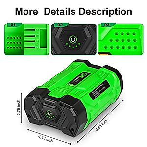 56V 3000mAh Battery Rechargeable for EGO 56V BA2800 BA4200 BA1400, 3.0Ah Lithium Ion Battery Compatible with All Power 56V CS1604 CS1804 CS1403 HT2400 LB6504 LB5804 LB6500 LB4800 PH1400 Tools