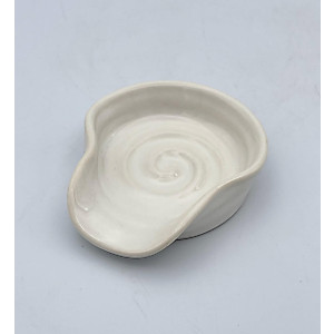 Coffee Spoon Rest, Teaspoon Rest (white)