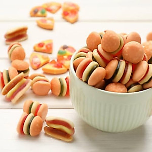 Burger Gummy Bundle. Includes One-5.08 Oz Bag of Spongebob SquarePants Krabby Patty Gummies Plus a Zombibites Fridge Magnet. Krabby Patty Gummies are Fat Free Gummy Candies!