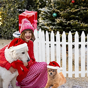 16" Fence for Christmas Tree,Extra Large 12pcs White Picket Fence for Chirstmas Tree,Plastic Christmas Tree Fence for Pets,Christmas Tree Fence for Kids,Craft Christmas Tree Patterns(16" Hx5 W Each)