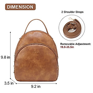 CLUCI Backpack Purse bundles with Small Daypack