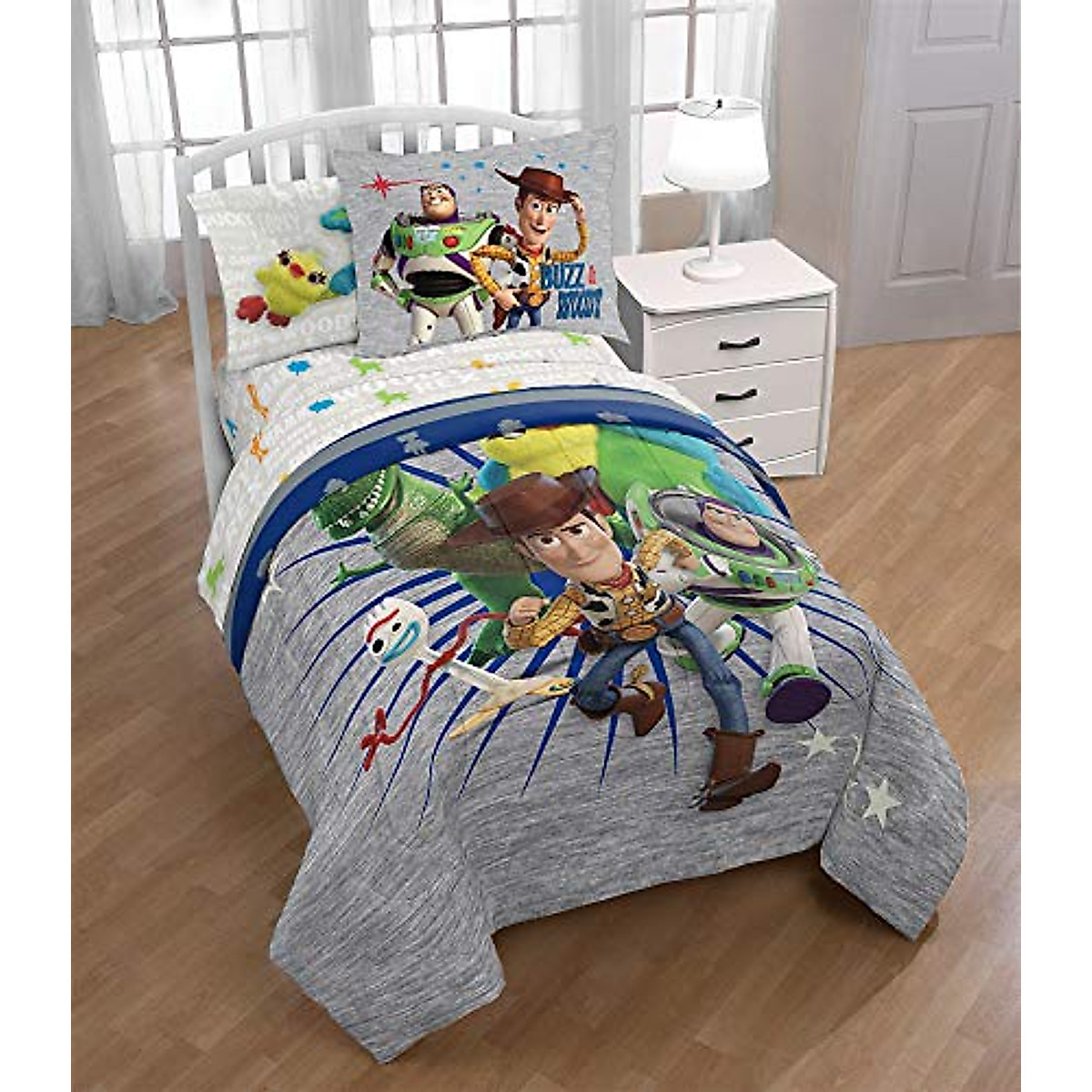 Jay Franco Disney Pixar Bed Set, Twin, Toy Story 4