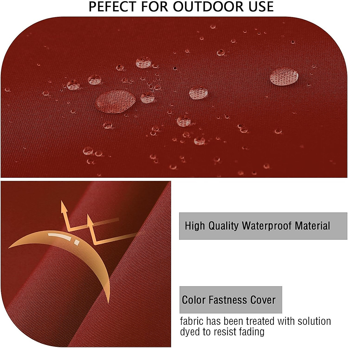 idee-home Outdoor Bench Cushion 42 inch, Patio Bench Cushion Indoor, Patio Furniture Chair Pad, Porch Swing Cushion with Ties, Bay Window Seat Sofa Garden Replacement Loveseat Cushion