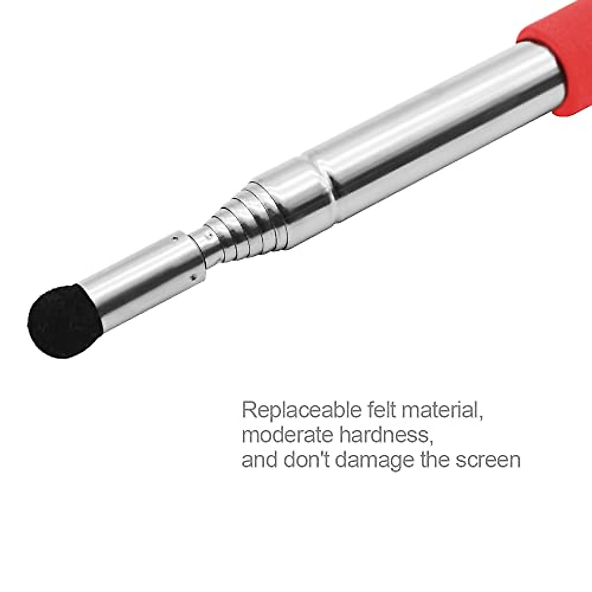 Telescopic Teachers Pointer, Teaching Pointer Sticks, Retractable Classroom Whiteboard Extendable Handheld Pointer for Teachers, Guides, Coach