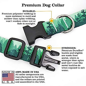 Buttonsmith Custom Dog Collar - Fadeproof Printing, Military Grade Buckle, Choice of 6 Sizes, Made in The USA