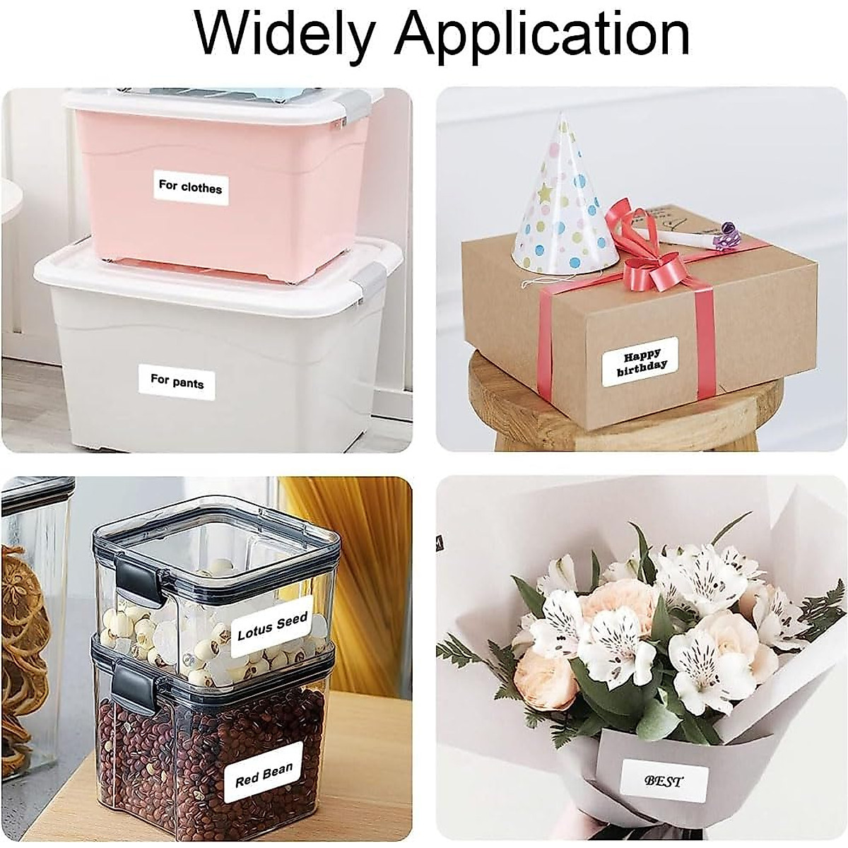 2 Inch Circle Thermal Labels, Self-Adhesive Round Thermal Printer Stickers, 500 per Roll Thermal Label Stickers for DIY Logo Design, Business and Name Tag