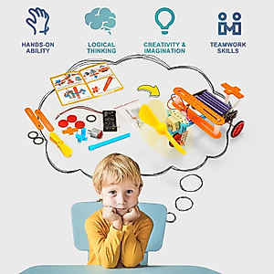 STEM Kits Robotics for Kids Ages 8-12, Crafts Kids Science Robot Building Kit 5-7 6-8, STEM Toys for Boys Gift Age 8-12 6 7 8 10 12 13 Year Old Boy Birthday Gifts, STEM Kits for Kids Age 8-10 10-12