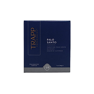Trapp - No. 77 Palo Santo - 7 oz. Signature Candle - Aromatic Home Fragrance with Earthy Scent of Peruvian Palo Santo, Oakmoss, & Kashmiri Saffron Notes - Petrolatum Wax