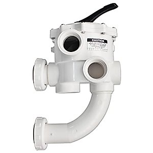 RDIYIN 261055 Multiple Port Valve Replacement for Pentair ，Compatible with Triton and Quad D.E. Filters, 2 Inch, 7 1/2 Inch Centerline,White