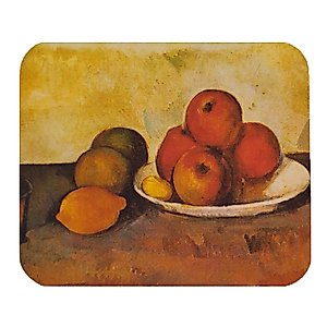 Mouse Pad Universe Museum Art Mouse Pads - Decorative & High Performance - 2 Sizes - Thick Natural Rubber, No Slip Base (Mini, Cezanne - Still Life with Apples)