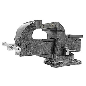 WEN Bench Vise, 4-Inch, Cast Iron with Swivel Base