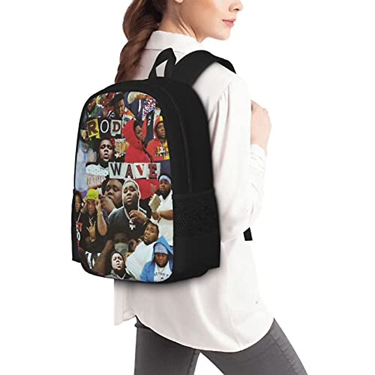Rod Wave Backpack Student Bookbag Laptop Daypack For School Men Women Casual Travel