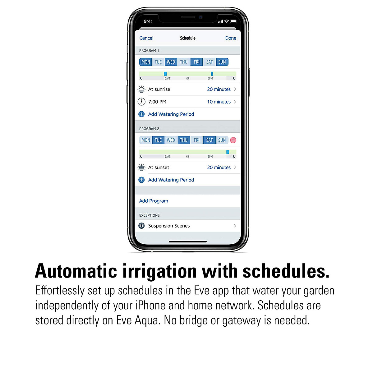 Eve Aqua – Apple HomeKit Smart Home, Smart Water Controller for Sprinkler or Irrigation System, Automate with Schedules, Bluetooth and Thread, App Compatibility