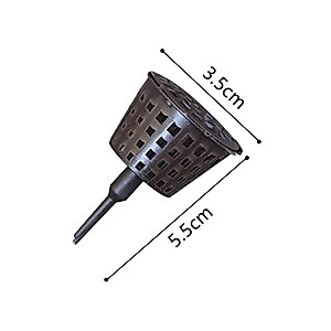 kingsea 100 Pcs Bonsai Fertilizer Box with Cover,Mini Automatic Plant Fertilizers Baskets,Plastic Planting Nutrition Cups Slow Release Fertilization Control Container (Big,100Pcs)