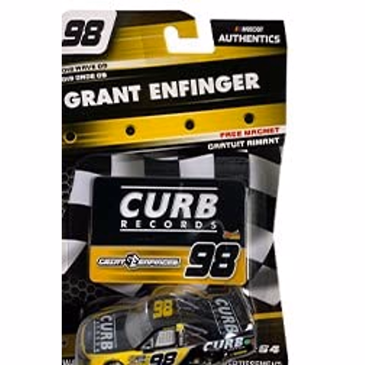 Action Racing 2019 Wave 9 Grant Enfinger Curb 1/64 Scale Car and Magnet Card Insert...Car Measures 3" L x 1" W x 1" Tall
