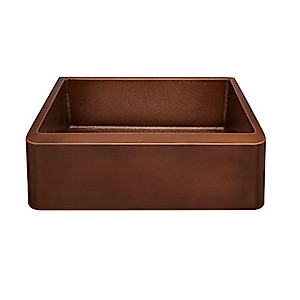 Signature Hardware 926760-30 Raina 30" Single Basin Copper Farmhouse Sink