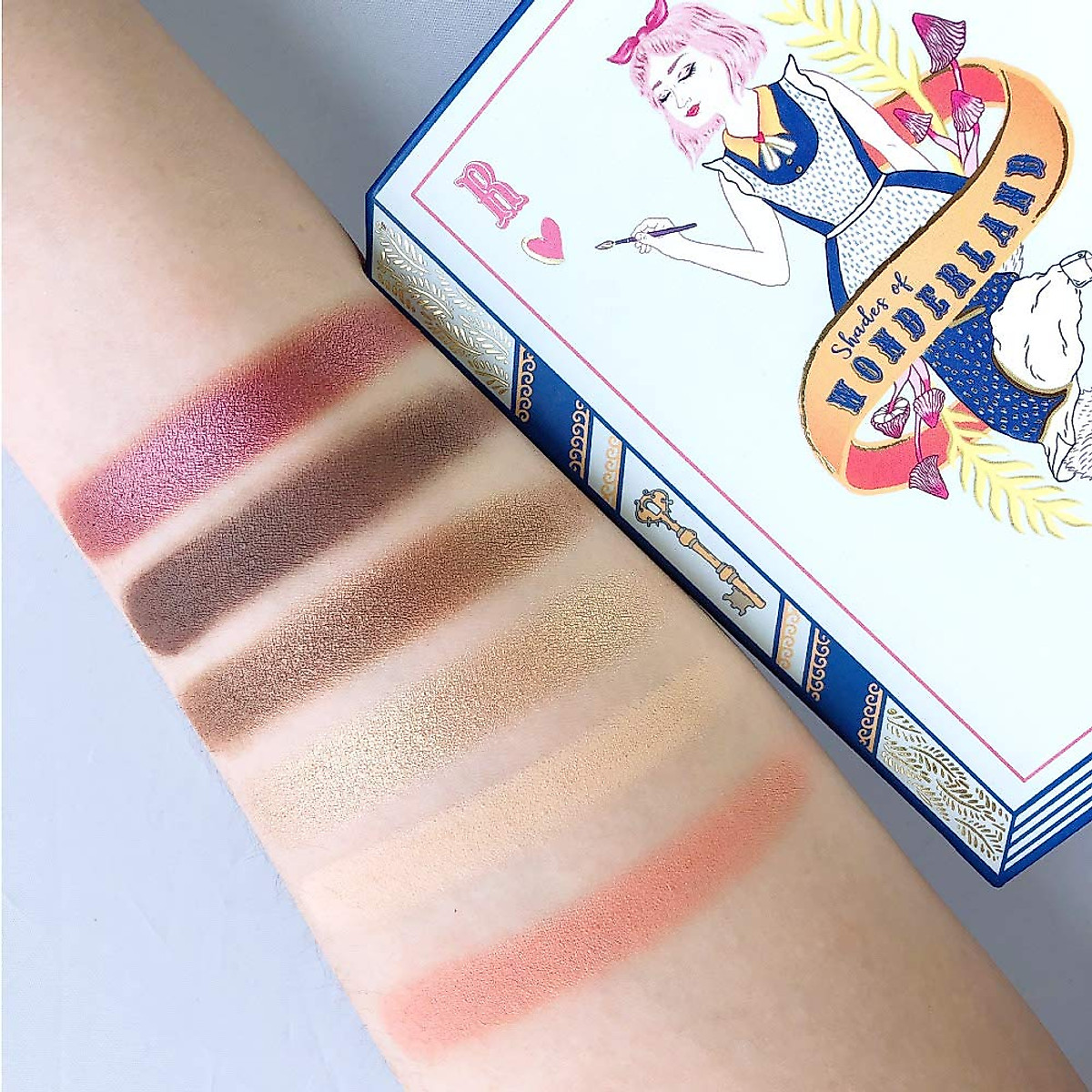 READY TO SHINE Shades of Wonderland Blush and Eyeshadow Palette - Highly Pigmented Shimmer Matte - Smooth With Moisturizing Jojoba Oil - Vegan and Cruelty Free - For All Skin Types
