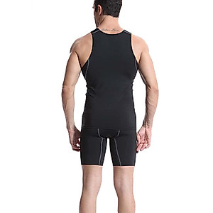 Audoc Mens 3 Pack Compression Tank Tops Cool Dry Sleeveless Compression Shirt (XXX-Large, 3 Pack Tank)