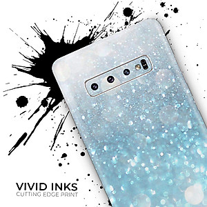 DesignSkinz Unfocused Abstract Blue Rain Protective Vinyl Decal Wrap Skin Cover Compatible with The Samsung Galaxy S20 (Screen Trim & Back Glass Skin)