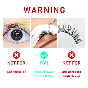 VEYES INC Eyelash Extension Glue - Extra Strong Professional Lash Glue 5ml | 1 Sec Drying time | Retention - 8 Weeks | Black Adhesive for Semi-Permanent Extensions Professional Use Only